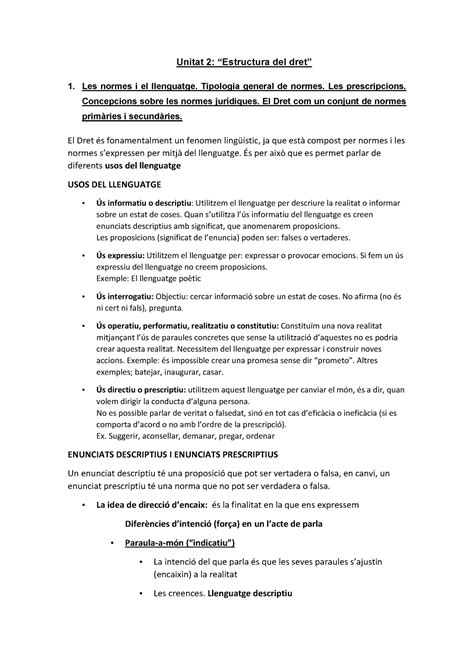 Tema 2 Teoria Del Dret Powerpoint Resum Del Llibre Unitat 2