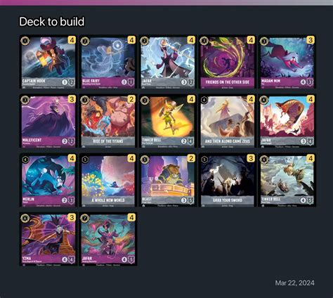 Deck To Build Lorcana Deck Disney Lorcana