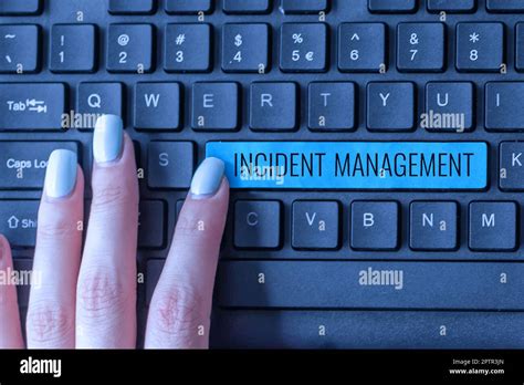 Writing Displaying Text Incident Management Business Approach Process To Return Service To