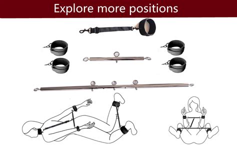 Spreader Bar Sex Toys 2 Pieces Restraints With Wrist Ankle