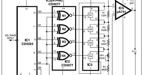 SINE WAVE GENERATOR ELECTRONIC PROJECT CIRCUIT BASIC ELECTRONICS PROJECTS AND TUTORIALS