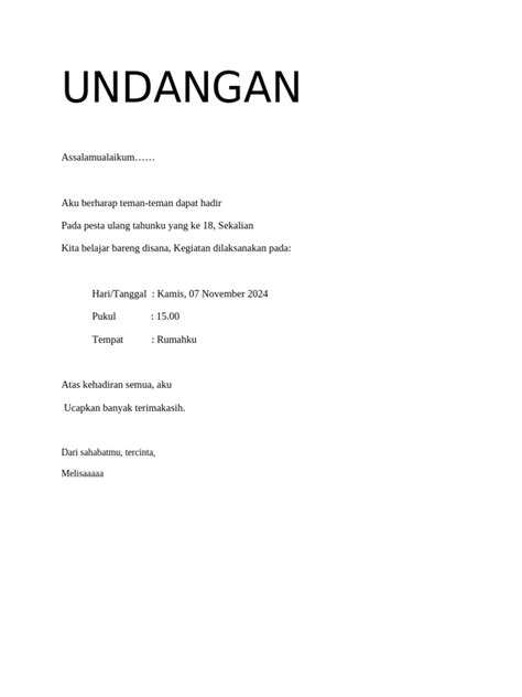 Undangan Ultah Guaa Pdf