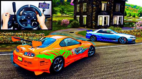 Forza Horizon 5 Paul Walker Toyota Supra Steering Wheel Shifter