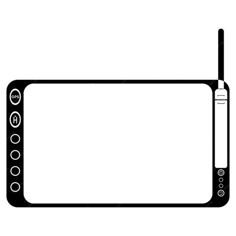 Premium Vector Remote Controller In Outline Style For Black Copter Modern Autonomous