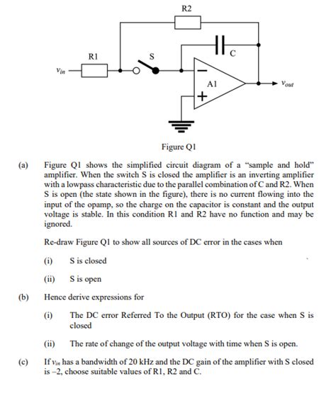Solved A Figure Q1 Shows The Simplified Circuit Diagram Of Chegg