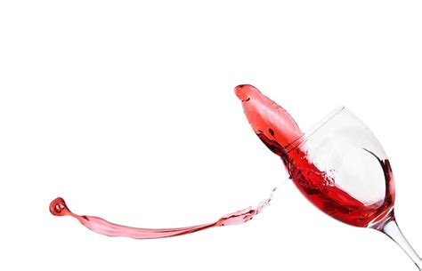 Premium Photo Splash Of Red Wine Isolated On White