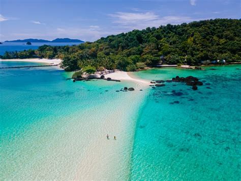 Tropical Island Koh Kham Trat Thailand Aerial View Of Tropical Island