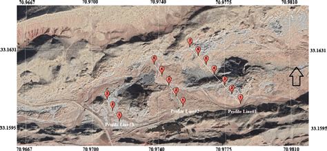 Basemap Representing Profile Lines 1 2 And 3 Ves Data Acquired In