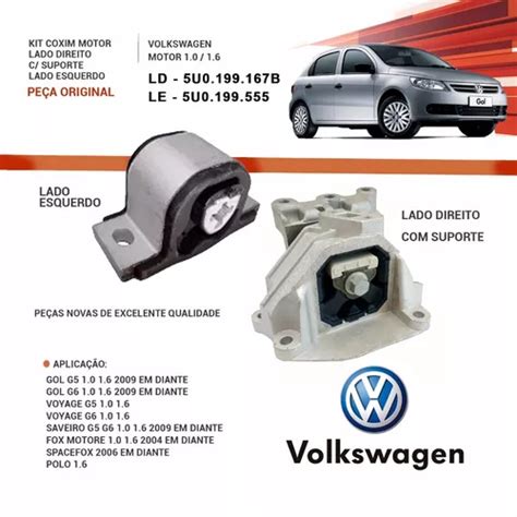 Coxim Motor Ld Le Gol G G Voyage Saveiro Fox Original Parcelamento Sem Juros