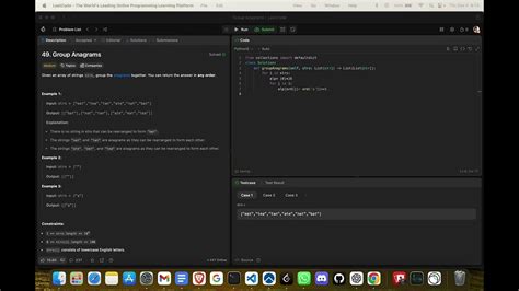 Group Anagrams Amazon Leetcode Medium Youtube