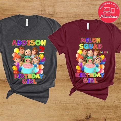 Cocomelon Birthday Squad Party PNG File Template Wowtemp
