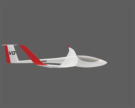 Jonker Sailplanes Js3 3 2m Scale Model Cgtrader