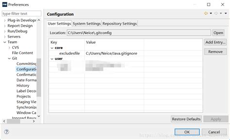 Git学习————设置提交忽略eclipse特定文件git忽略eclipse生成的文件夹 Csdn博客