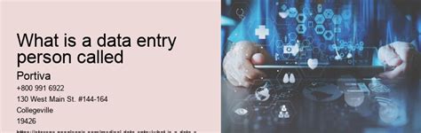 What Is A Data Entry Person Called