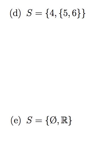 Solved In Each Case Find The Power Set P S Of The Given Chegg