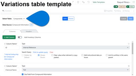 Signals Notebook Create A Components Table From The Signals