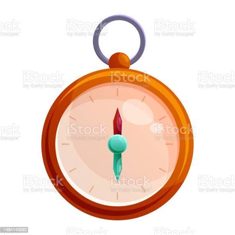 해적 게임지도 디자인을위한 빈티지 골드 만화 나침반 흰색 배경에 고립된 벡터 일러스트레이션입니다 디자인 요소 집합입니다 0명에 대한 스톡 벡터 아트 및 기타 이미지 Istock