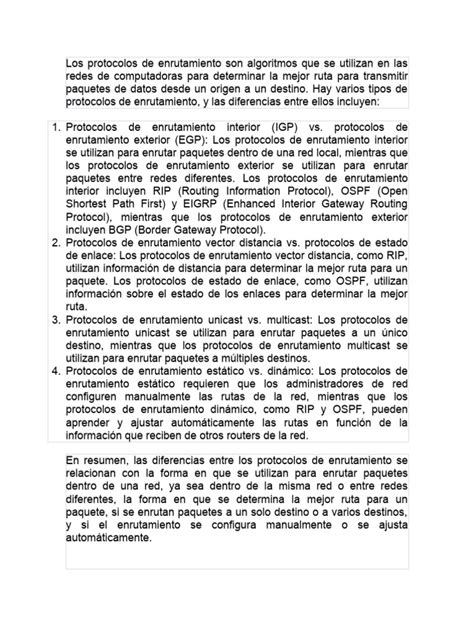 Protocolos De Enrutamiento Pdf Enrutador Computación Protocolos De Comunicaciones