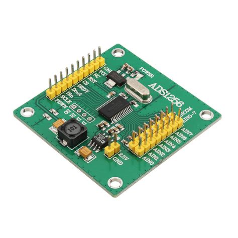 Ads1256 Conversión De Módulo De Adc De Alta Precisión De 24 Bits De 8