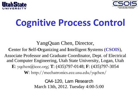 Pdf Cognitive Process Control Dokumentips