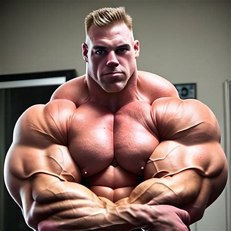 3 Meters American Man Beaatiful Muscle Morph 3000 Lbs Bodybuilder