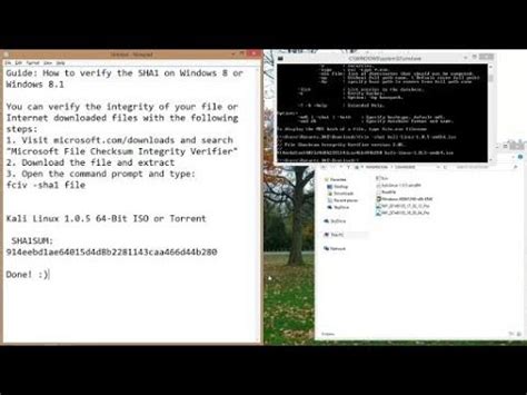 Guide How To Verify SHA1 Or MD5 Of A File On Windows 8 Or Windows 8 1 YouTube