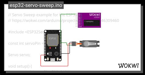 Esp32 Servo Sweep Ino Copy Wokwi ESP32 STM32 Arduino Simulator