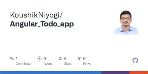 GitHub KoushikNiyogi Angular Todo App