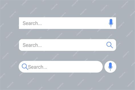 Premium Vector Search Bar Concept Design Template Navigation Form Set