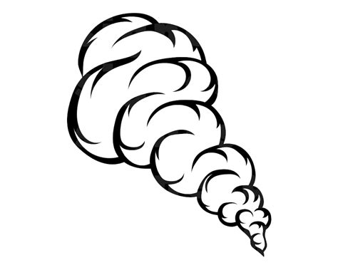 タバコの煙のイラストpng
