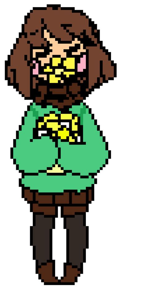 Chara Pixel Art Grid Chara Pixel Storyshift Undertale