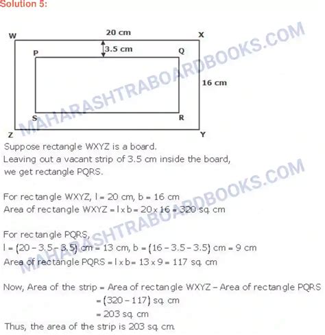 Msbshse Solution For Class 7 Mathematics Area