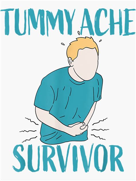 Vintage Tummy Ache Survivor Tummy Ache Survivor Funny Meme Quote