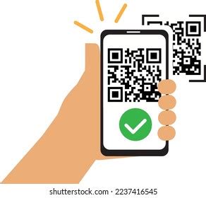 Scan Qr Code Icon Payment Hand Stock Vector Royalty Free Shutterstock