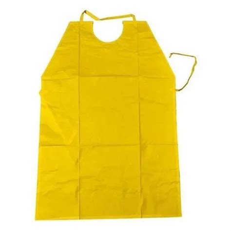 Pvc Yellow Chemical Apron Make Safewell Model Apr 1306 For Laboratory