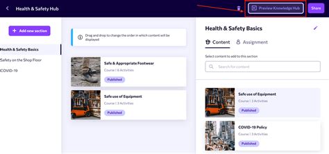 Creating And Managing Knowledge Hubs