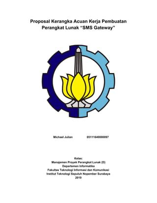 Kerangka Acuan Kerja Pembuatan Perangkat Lunak Sms Gateway Pdf