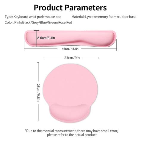 Memory Foam Keyboard Wrist Rest Mouse Pad Set Fruugo Dk