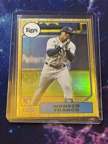 🔥 2022 Topps Chrome Wander Franco 87 Topps 35th Anniversary Refractor