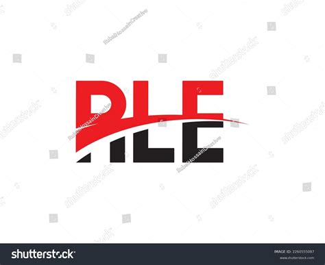 Rle Letter Initial Logo Design Vector Stock Vector Royalty Free