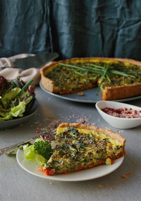 Cupcakes And Couscous Spring Vegetable And Red Pesto Tart