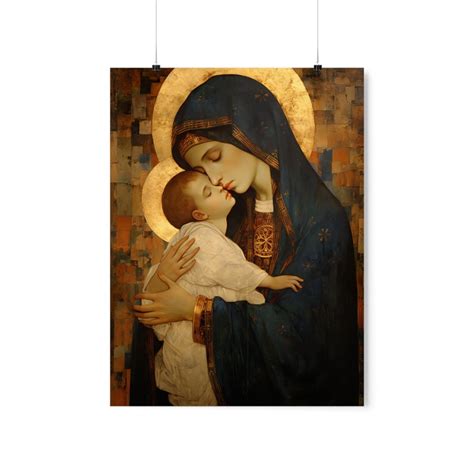Mother Of Mercy Print Sanctified Souls Print Multiple Etsy