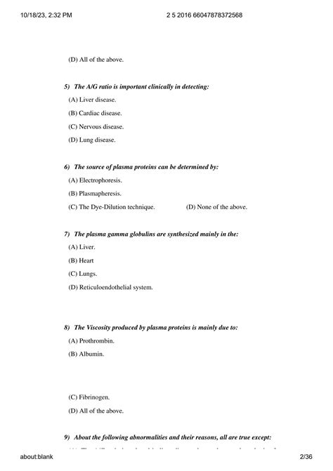 SOLUTION: Biotechnology practice exam with answer key - Studypool