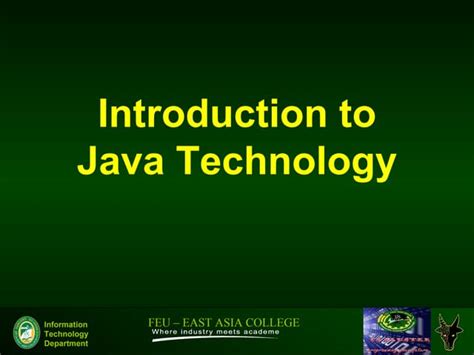 1 Introduction To Java Technology Ppt