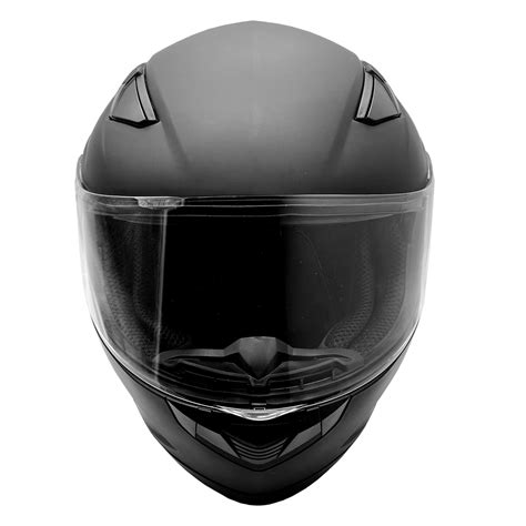 Black Xs Adult Full Face Helmet W Retractable Sun Visor Typhoon Helmets