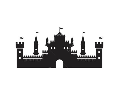 Conception De Modèle Dicône Illustration Vectorielle Château Png La