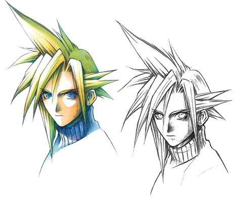 Cloud Strife Portrait Art Final Fantasy Vii Art Gallery Final