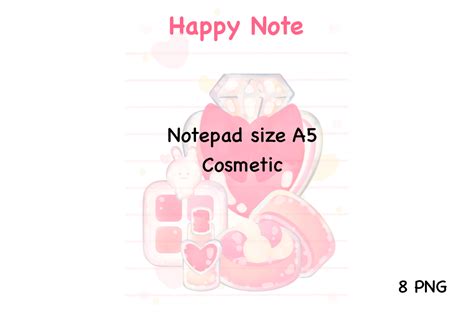 Cosmetic Notepad Size A5 Illustration Par Spsweet · Creative Fabrica