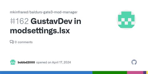 GustavDev In Modsettings Lsx Issue Mkinfrared Baldurs Gate Mod Manager GitHub