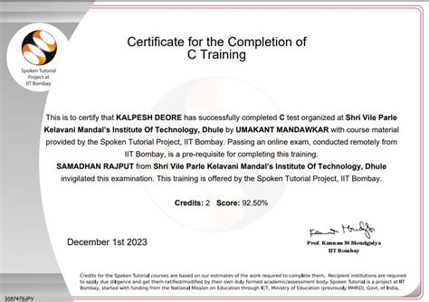 Hello Connections Im Thrilled To Announce That I Have Completed The C Training Program Offered